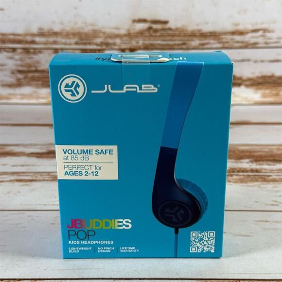 Jlab | Headphones | Jlab Jbuddies Pop Kids Wired Headphones Blue Volume ...